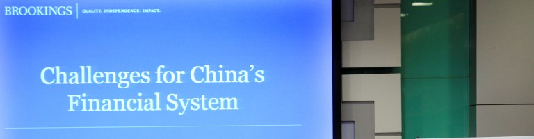 The Chinese Financial System: Challenges and Reform | Brookings