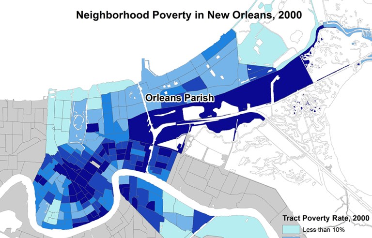 Concentrated poverty in New Orleans 10 years after Katrina | Brookings