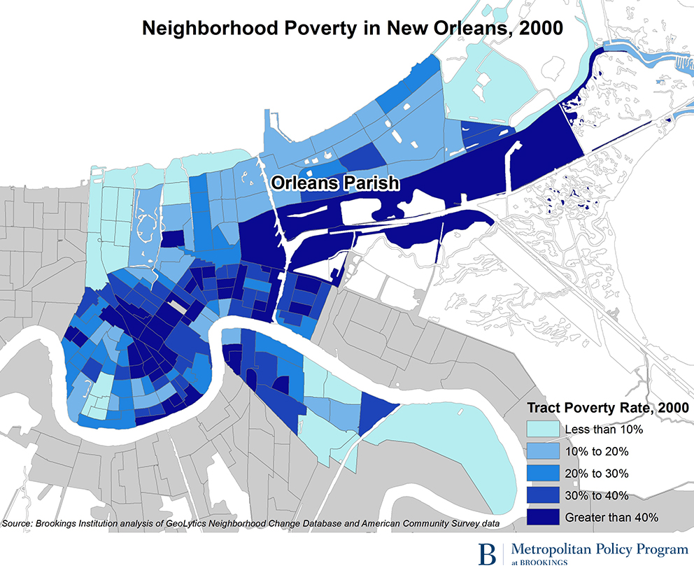 Concentrated poverty in New Orleans 10 years after Katrina | Brookings