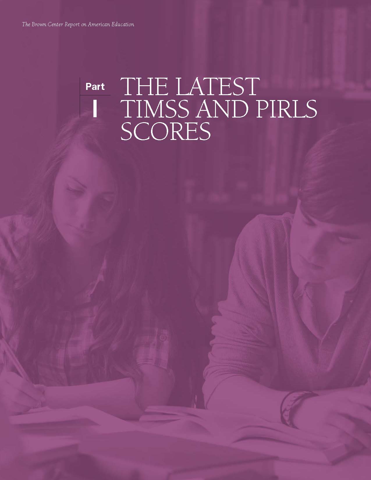 The Latest TIMSS and PIRLS Scores | Brookings