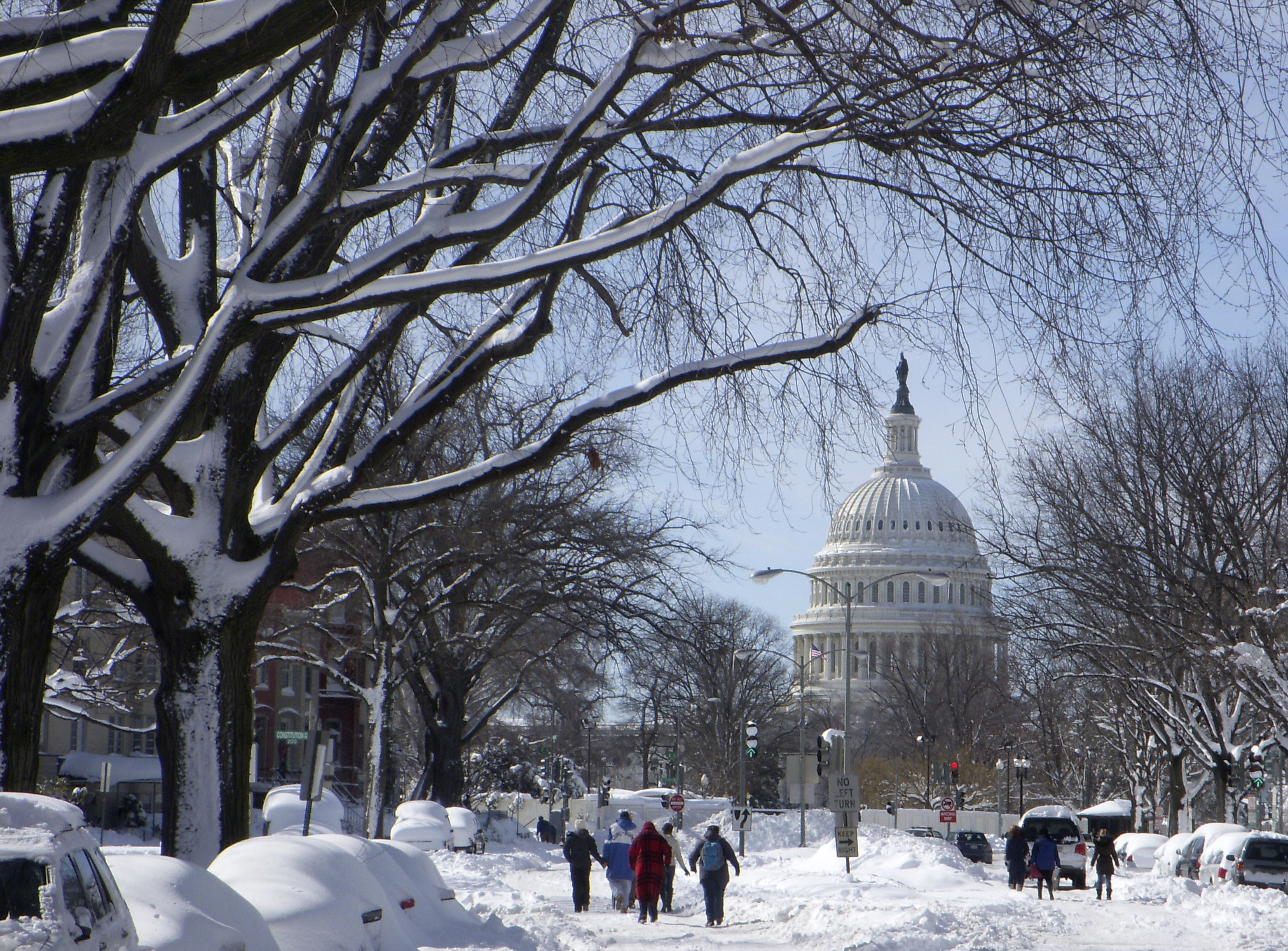 Jefferson City Capitol Snow