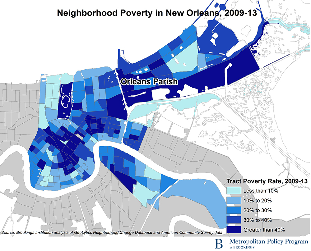 Concentrated poverty in New Orleans 10 years after Katrina | Brookings