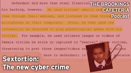 Sextortion: The new cyber crime | Brookings