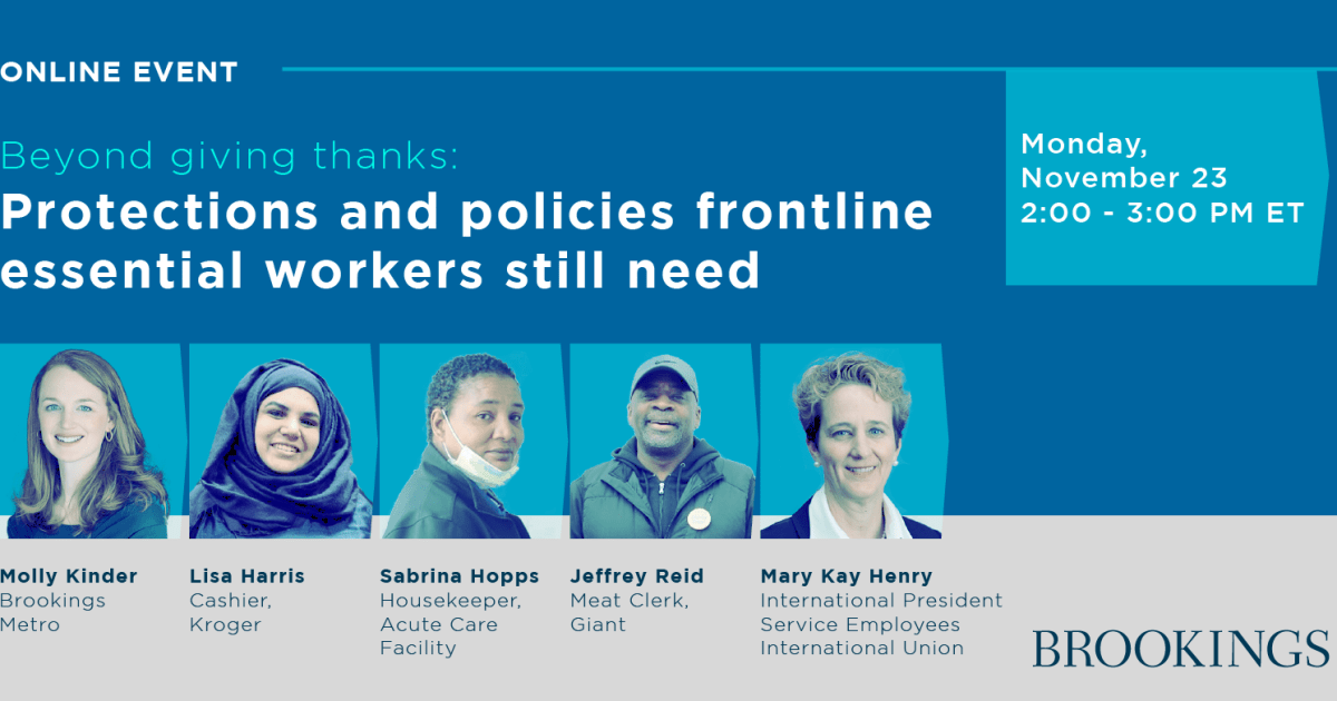 Beyond giving thanks: Pay, protections, and policies frontline ...