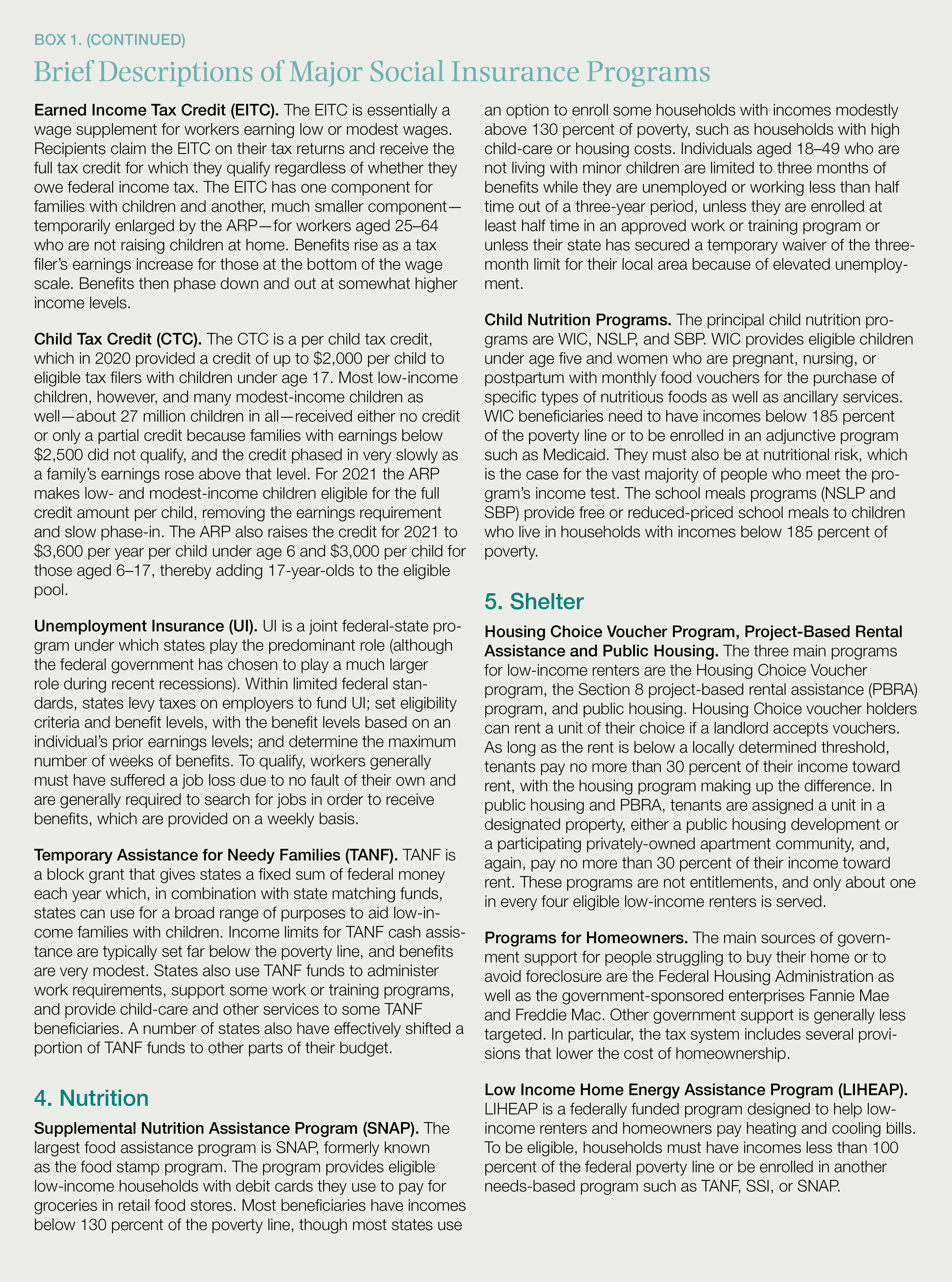 US Social Insurance: Policies for Worker and Family Protection