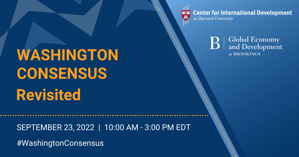Washington Consensus revisited