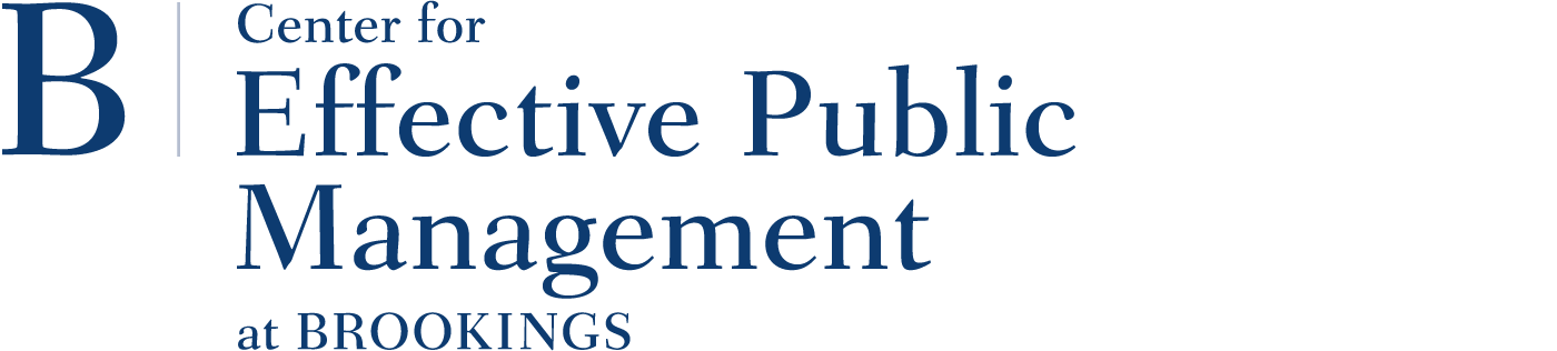 Center for Effective Public Management (CEPM) | Brookings