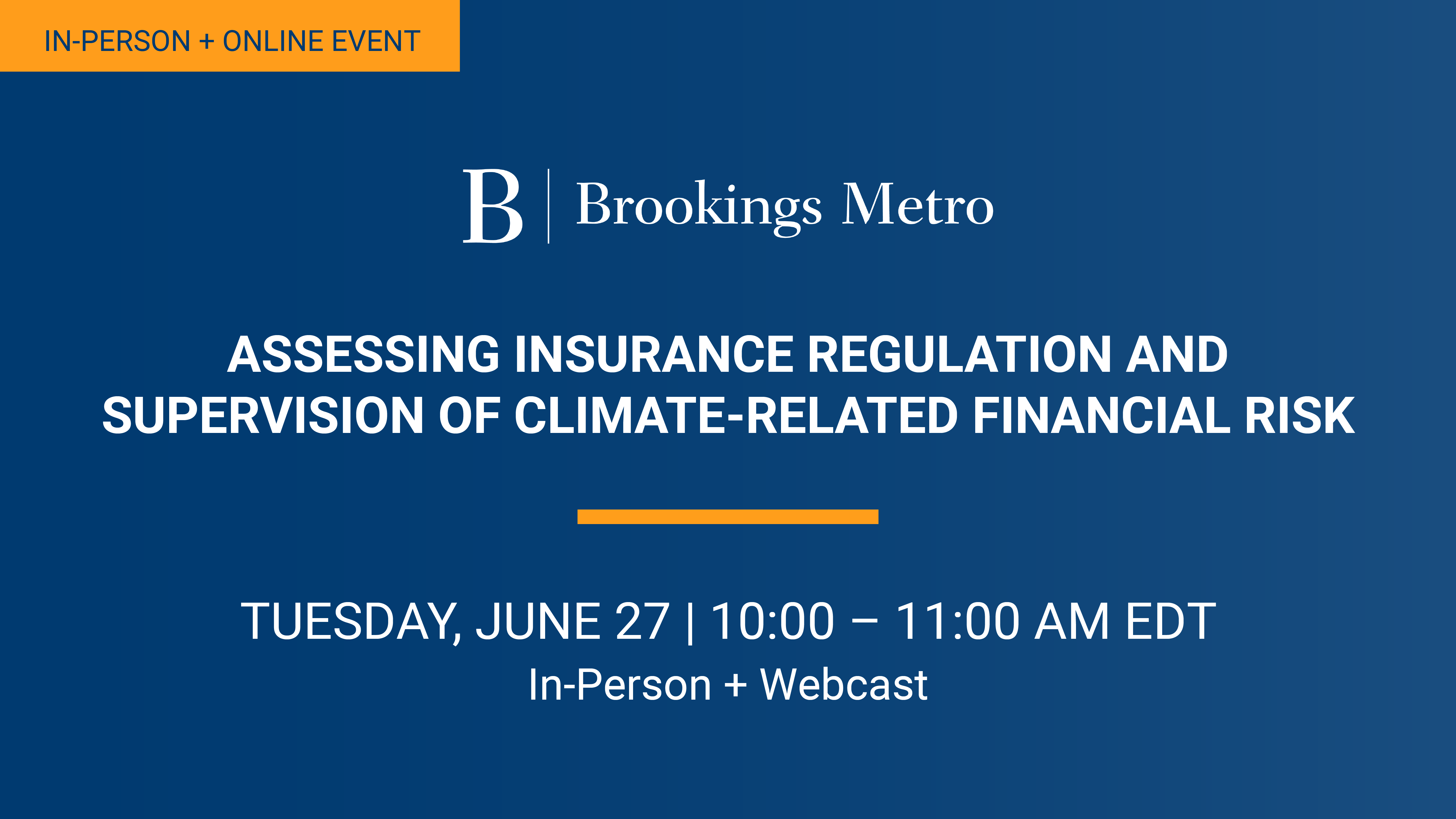 Assessing insurance regulation and supervision of climate-related ...