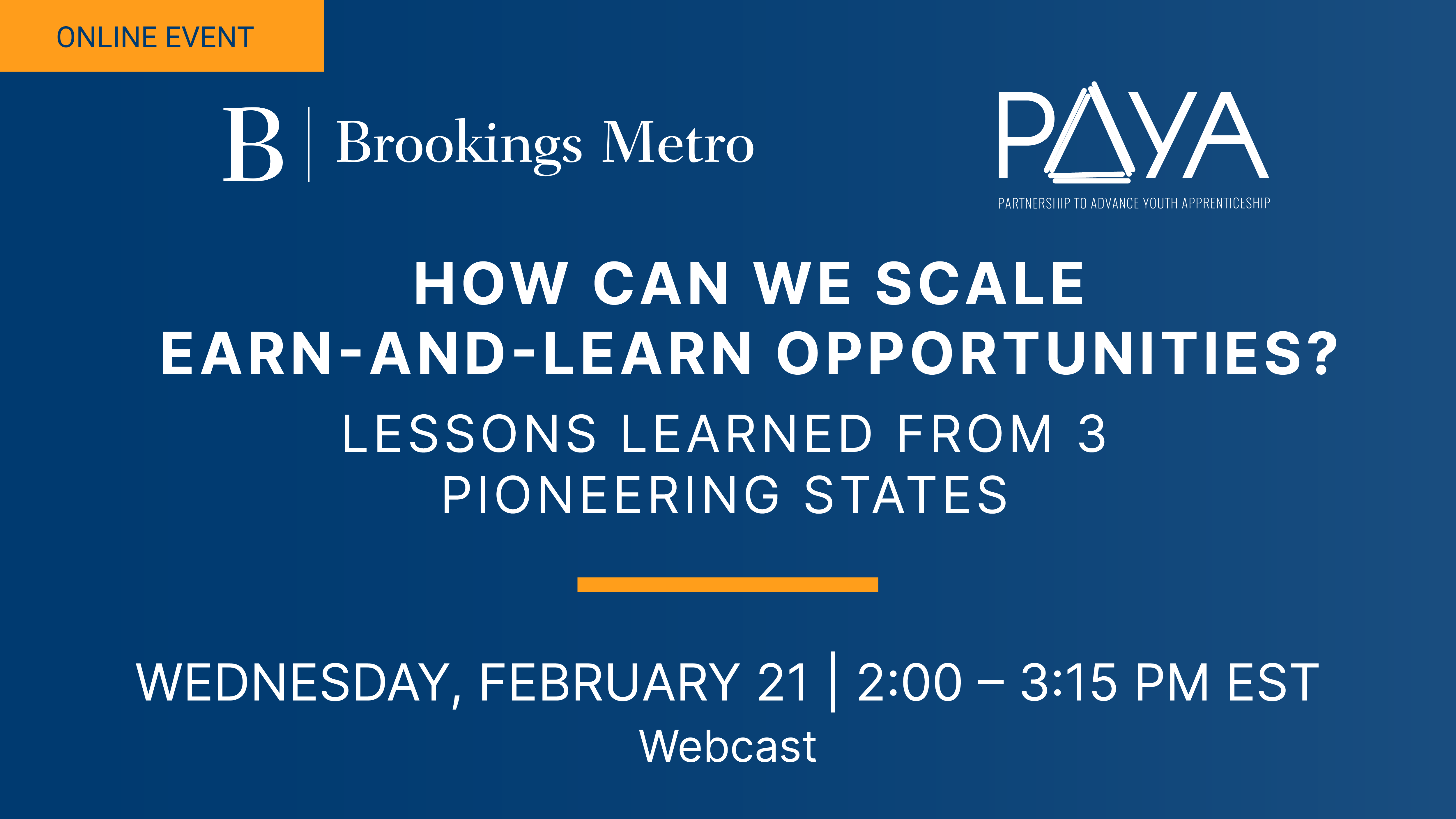 How can we scale earn-and-learn opportunities? | Brookings