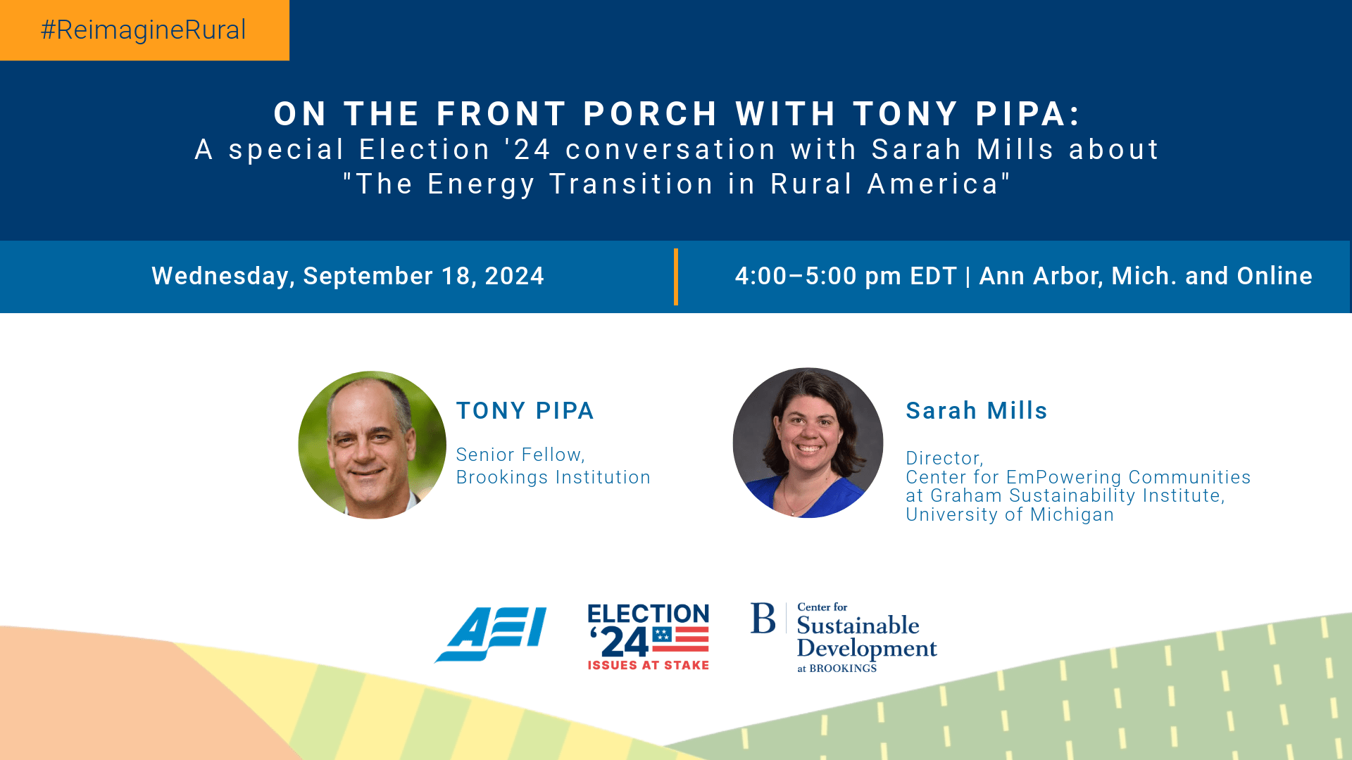 On the Front Porch with Tony Pipa: A special Election '24 conversation with Sarah Mills about ...