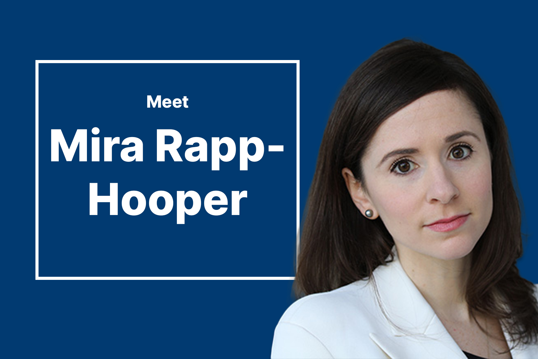 Meet Mira Rapp-Hooper, Indo-Pacific security expert | Brookings